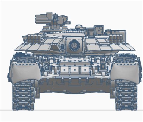 🪖 T 80u And T 80ue 1 Mbt・ 3d File For 3d Printing・cults