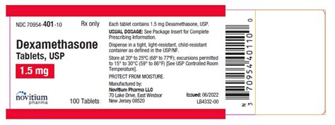 Dailymed Dexamethasone Tablet