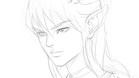 Elf Sketch Drawing Real Time Youtube