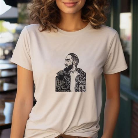 Sketch Portrait Nipsey Hussle Premium T Shirt