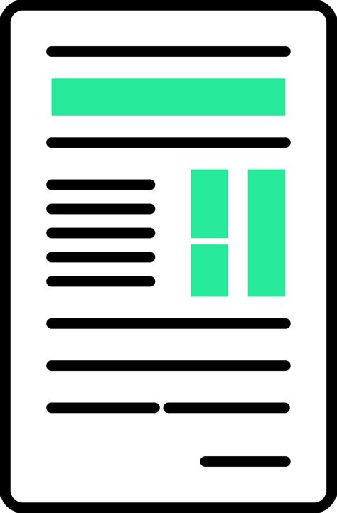 Vector Illustration Of Document Paper Icon 24368966 Vector Art At Vecteezy