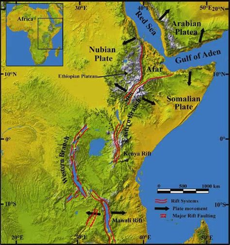 Great Rift Valley On Map