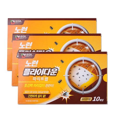 노런 플라이다운 파리끈끈이 트랩 10매입3개후리다운 티몬