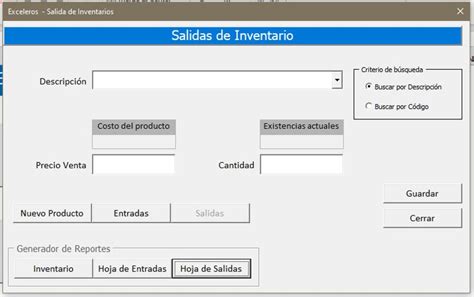 Sistema De Control De Inventarios En Excel Inventory Management In Excel With Vba Etsy España