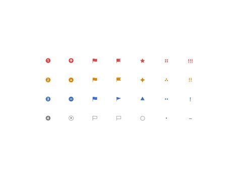 Priority Icons Exploration By Alex Muench On Dribbble