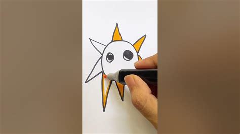 How To Drawing Mr Sun Character From Sprunki Easy Sprunki Mrsun
