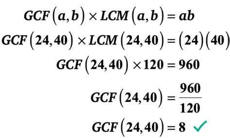 Product Of Gcf And Lcm Chilimath
