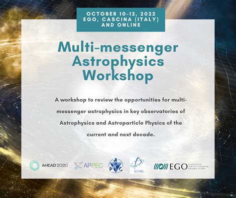 Multi Messenger Astrophysics Workshop Mmaw Ego European Gravitational Observatory