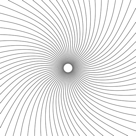 Concentric Circle Illustration For Sound Wave Abstract Circle Line