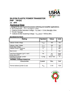 TIP C Datasheet PDF Usha Ltd