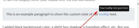 How To Create A Mouse Hover Html Tooltip Text