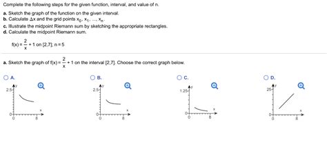 Solved Complete The Following Steps For The Given Function