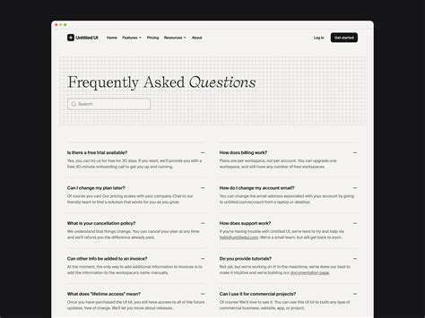 Frequently Asked Questions Faqs — Untitled Ui By Jordan Hughes® On Dribbble