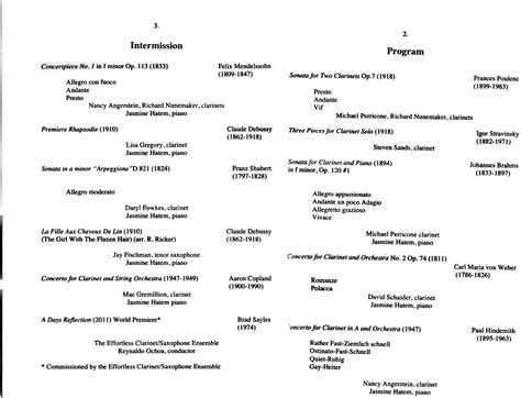 Vocal Recital Program Template Urbandine