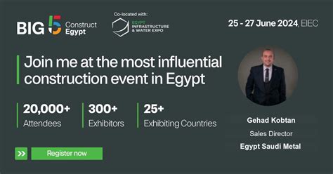 Gehad Kobtan On Linkedin I Have Registered To Attend Big 5 Construct