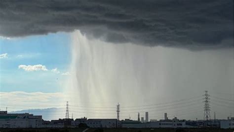 Gorgeous Rain Pillar Captured By Iphone