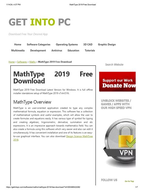 Mathtype 2019 Pdf Microsoft Windows Installation Computer Programs