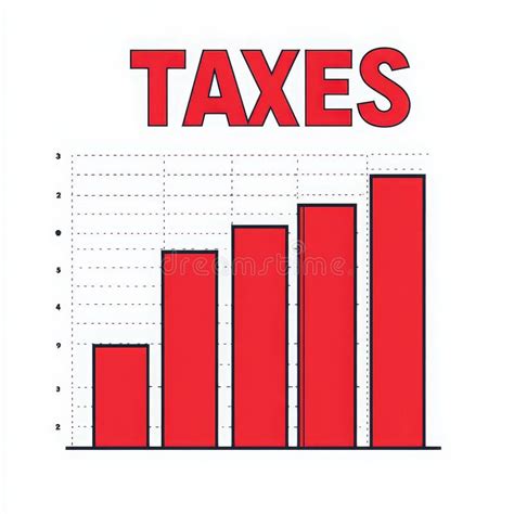 Taxes Bar Graph Generative Ai Stock Illustration Illustration Of