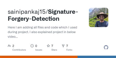 Github Sainipankaj15 Signature Forgery Detection Here I Am Adding All Files And Code Which I