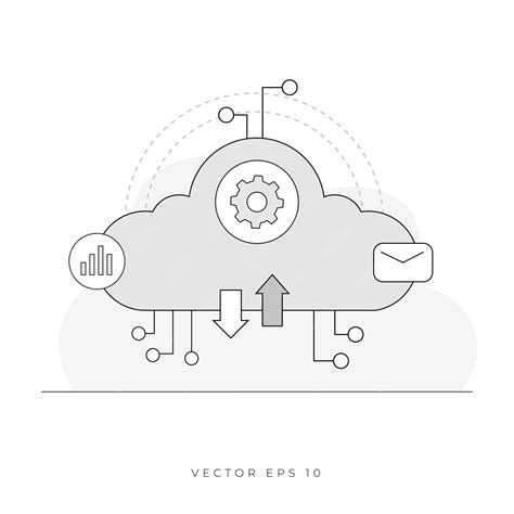 Premium Vector Cloud Computing Vector Illustration