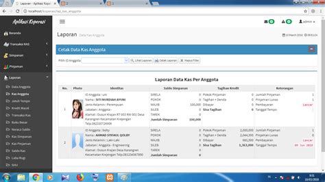 Aplikasi Koperasi Simpan Pinjam KSP Online Berbasis Web