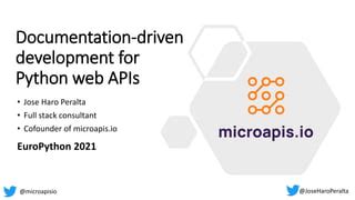 Documentation Driven Development For Python Web APIs PPT
