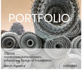 Geotechnical Parameters CEPT Portfolio