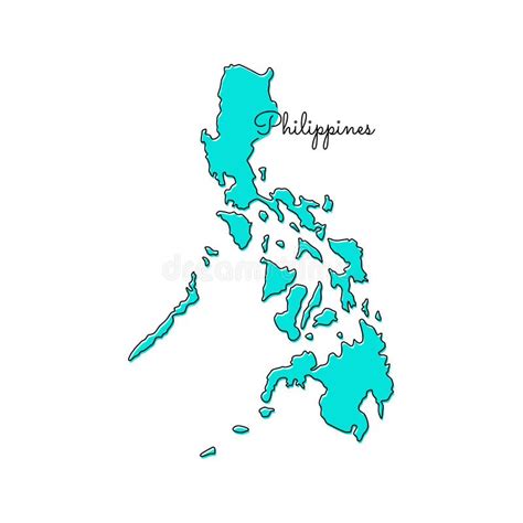 Outline Map Of Philippines Vector Design Template Editable Stroke
