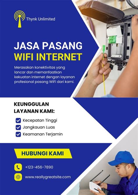 Halaman Gratis Desain Contoh Wifi Canva