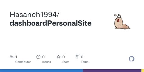 GitHub Hasanch DashboardPersonalSite