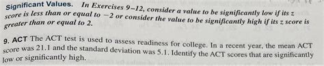 [answered] Significant Values In Exercises 9 12 Consider A Value To Be Kunduz