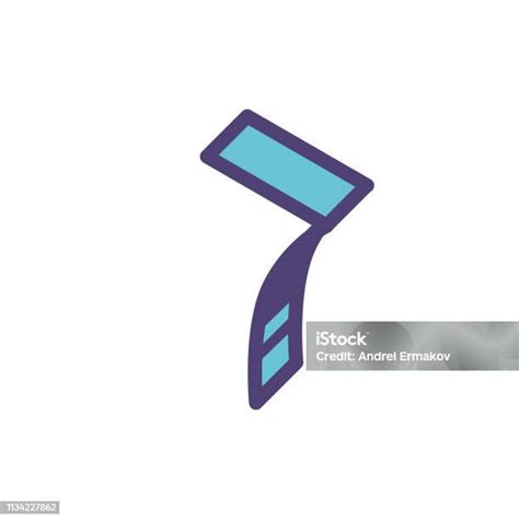 로고 서명 번호 7 선형 개요 아이콘입니다 아이소메트리 3d 색 세련 된 그림입니다 브랜드 회사 기호는 흰색 배경에 고립 되어 있습니다 알파벳 세트에서 요소입니다 0명에