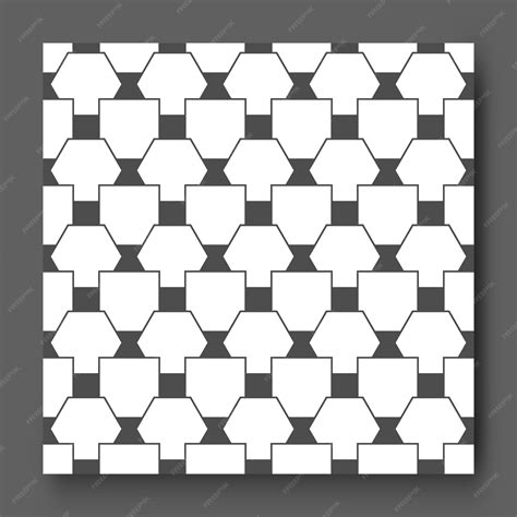 Premium Vector Geometric Seamless Pattern Composition Of Abstract