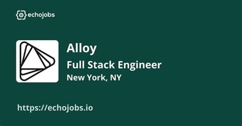 Alloy Is Hiring Full Stack Engineer Scale New York Ny Javascript React Typescript