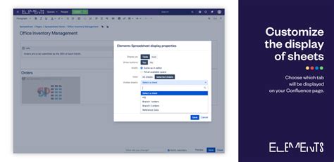 Elements Spreadsheet For Confluence Version History Atlassian
