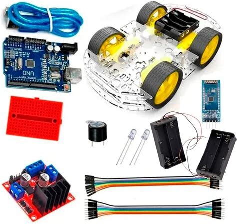 Tecneu Kit Carro Robot Bluetooth Wd Microcontrolador Instructivo App Amazon Com Mx