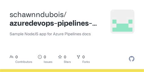 Github Schawnnduboisazuredevops Pipelines Javascript Sample Nodejs