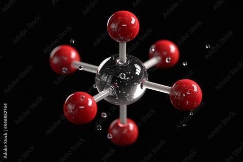 Detailed Molecular Model Of Pfas 3d Structure For In Depth Analysis And