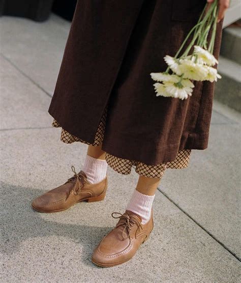 The Agnes Oxford Saddle Leather Brown Oxford Shoes Outfit Oxford
