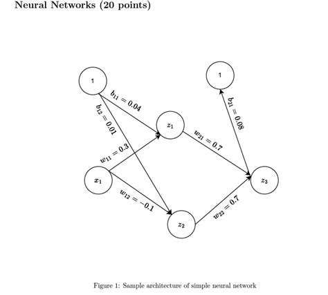 Neural Networks 20 Points Figure 1 Sample Architecture Of Simple