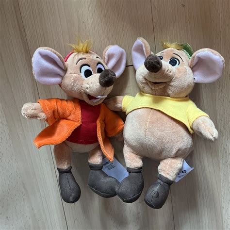 Disney Jaq And Gus Plush Bundle From Cinderella Soft Toy Teddy Doll £25
