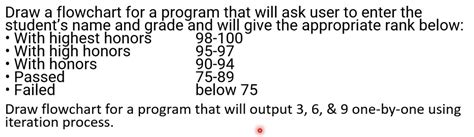 Solved Draw A Flowchart For A Program That Will Ask User To Chegg
