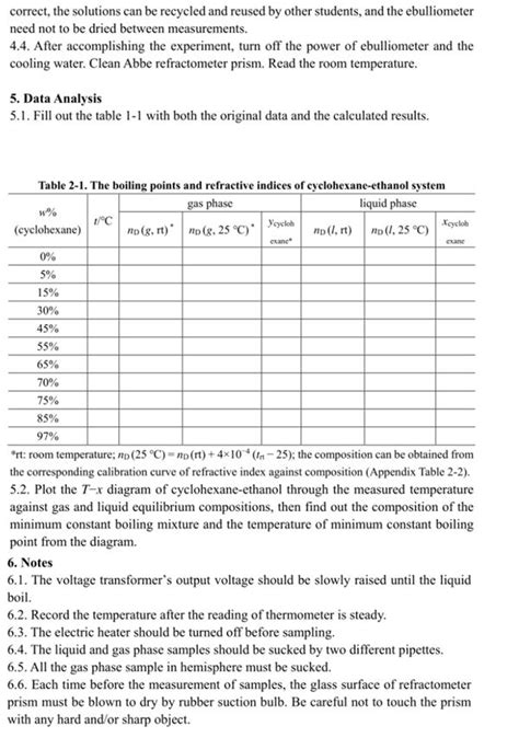 Binary Liquid Vapor Phase Diagram Lab Report