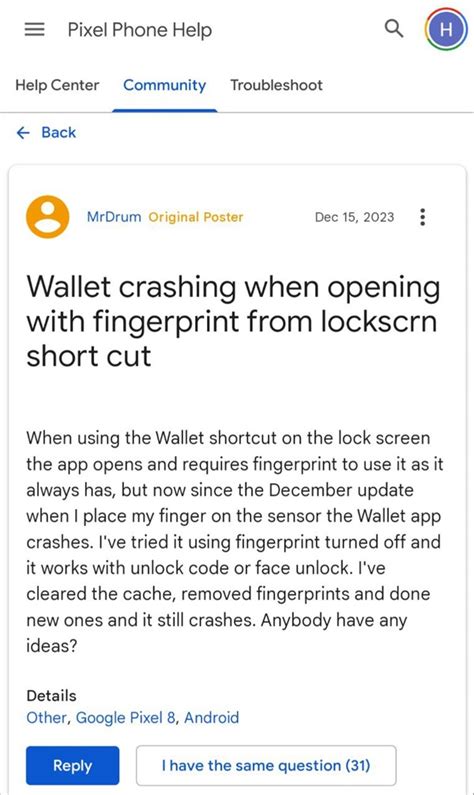 Google Wallet Crashing With Lock Screen Shortcut On Pixel Phones