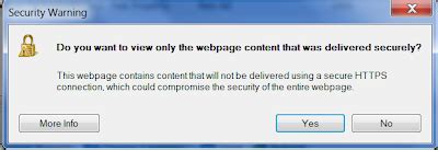 MyMediabox How Do I Remove The IE HTTPS Security Warning
