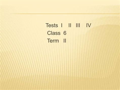 6 კლასის ტესტები 2 სემესტრი Ppt