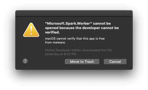 Bug Macos Catalina Permissions · Issue 762 · Dotnetspark · Github