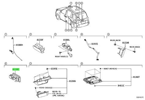 Buy Genuine Toyota 8133011010 81330 11010 Lamp Assy Luggage