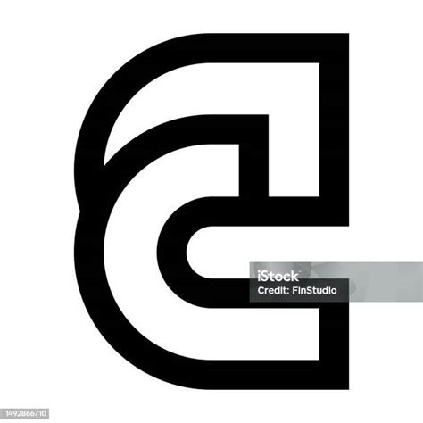 직업적인 혁신적인 이니셜 Ec 로고 및 Ce 로고 Ec 또는 Ce 미니멀 엘레강트 모노그램 프리미엄 비즈니스 예술적 알파벳 기호 및 기호 0명에 대한 스톡 벡터 아트 및