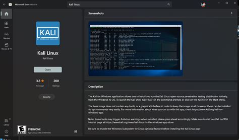 Kali Linux Desktop On Windows Subsystem For Linux